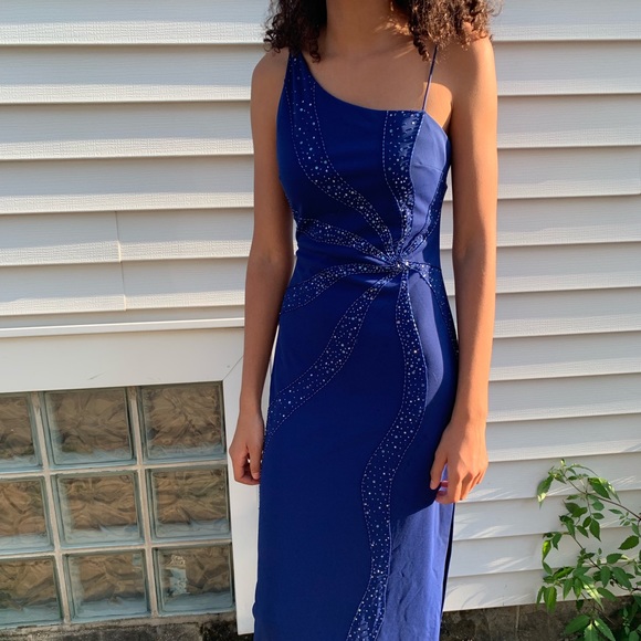 Niki Lavis | Dresses | Navy Blue Prom Dress | Poshmark